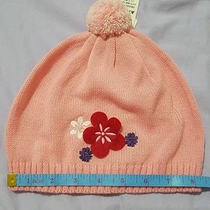 Disney | Accessories | Disney Princess Pink Floral Pompom Hat | Poshmark
